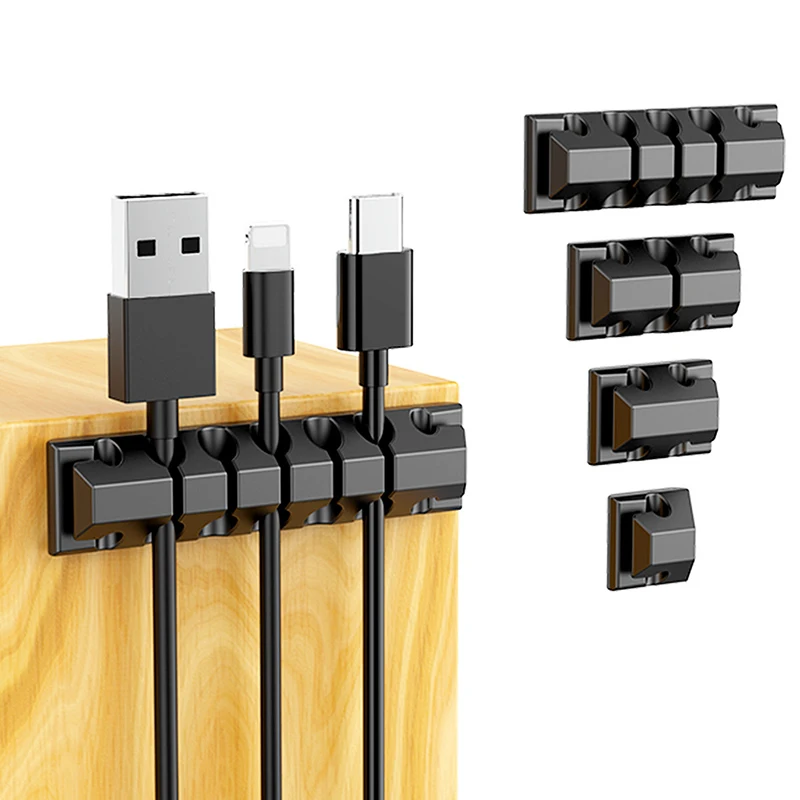 Silicone-Desktop-Cable-Organizer-Auto-adesivo-Cabo-Winder-Poroso ...