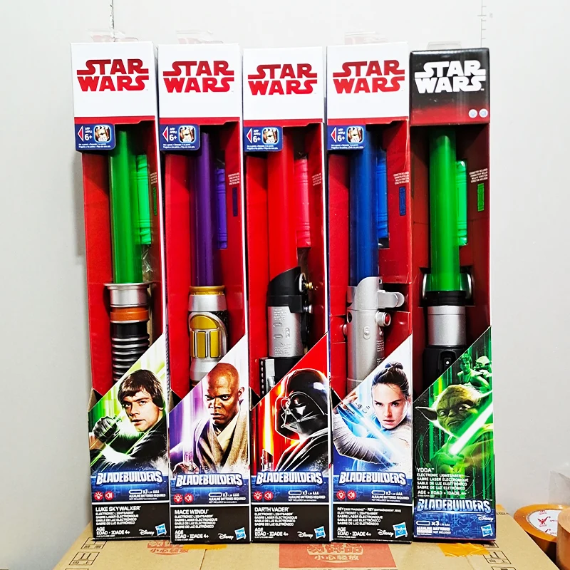 Hasbro-Star-Wars-E8-Rey-Electric-Lightsaber-Luke-Skywalker-Darth-Vader ...