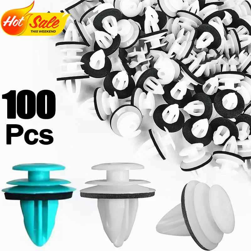 50/100 Uds guardabarros de parachoques de coche Clip de sujeción ...