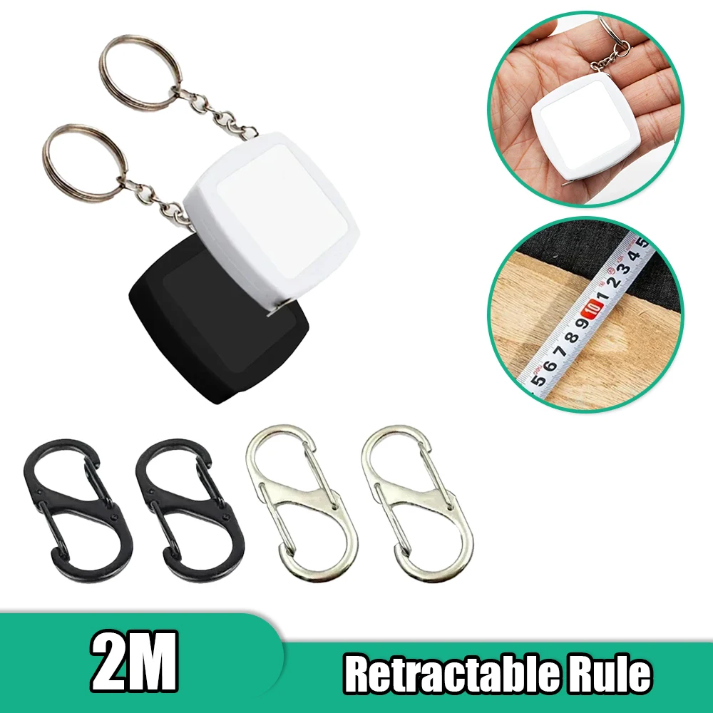 2M-Retractable-Ruler-Keychain-Mini-Tape-Measure-Delicate-Small-Steel ...
