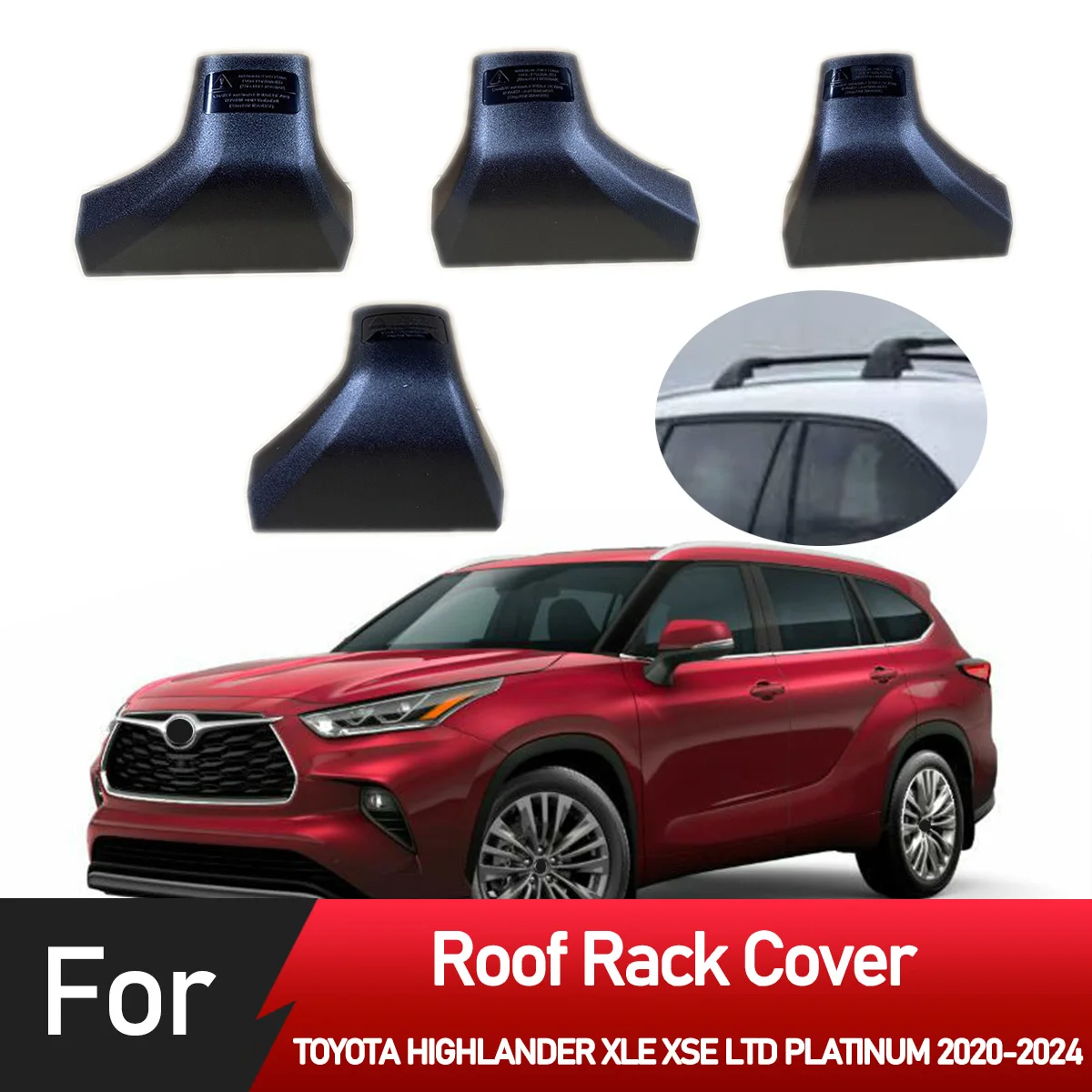 Roof-Rack-Cover-For-Toyota-Highlander-Xle-Xse-Ltd-Platinum-2020-2024 ...