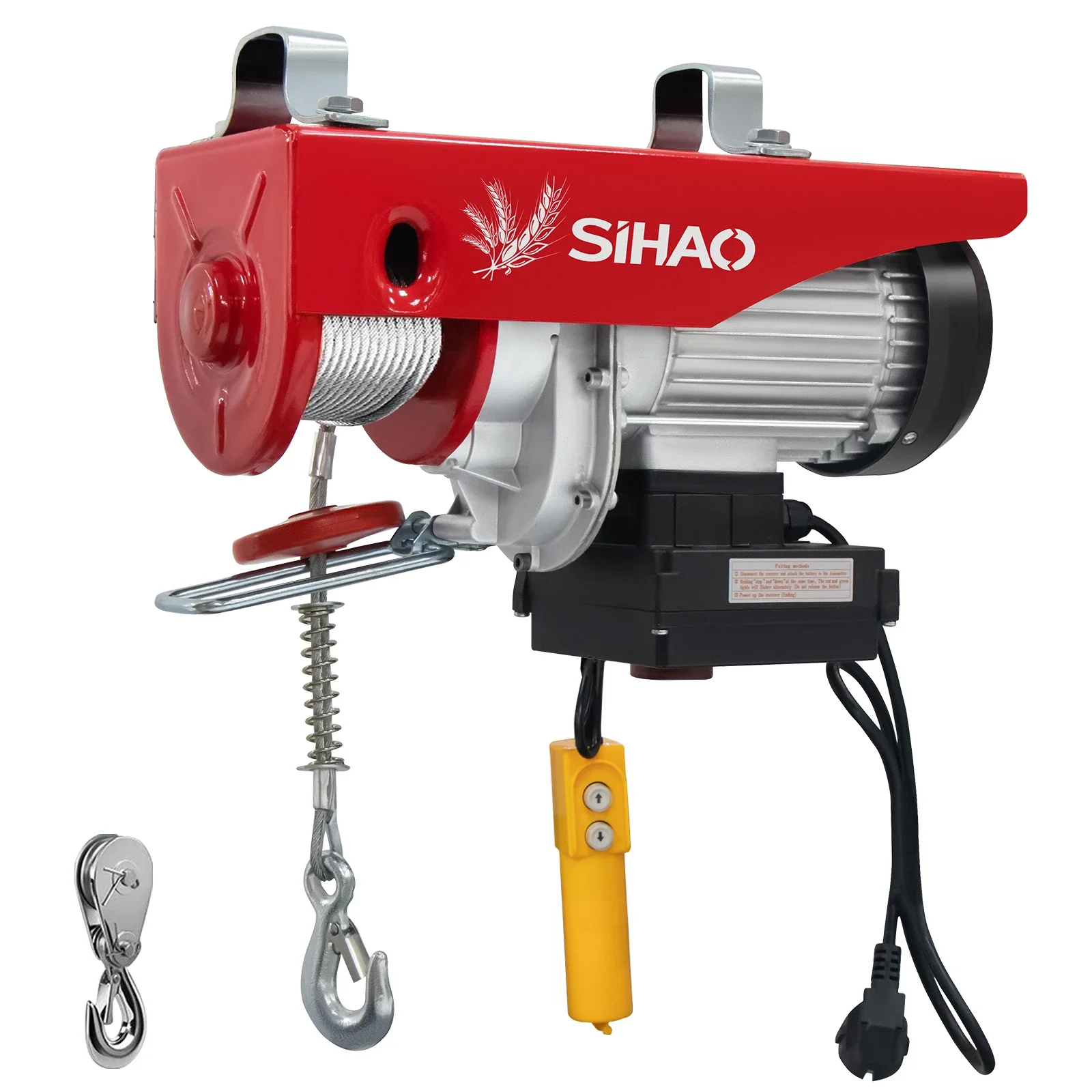Sihao 440LBS-2200LBS Electric Hoist Winch Household Portable Power ...