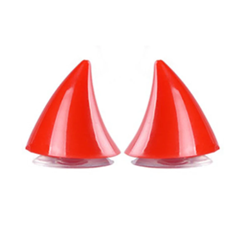1/2pcs Moto Courtes Cornes De Diable Casque Décoratif Moto Universelle ...