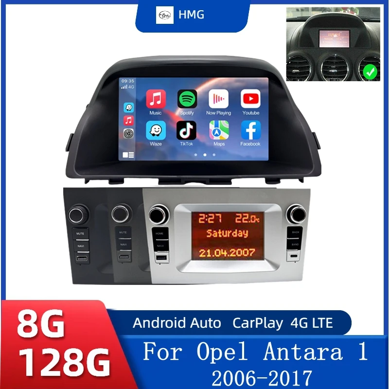 Android 15 Autoradio Multimediale Per Opel Antara 1 2006 - 2014 2015 ...