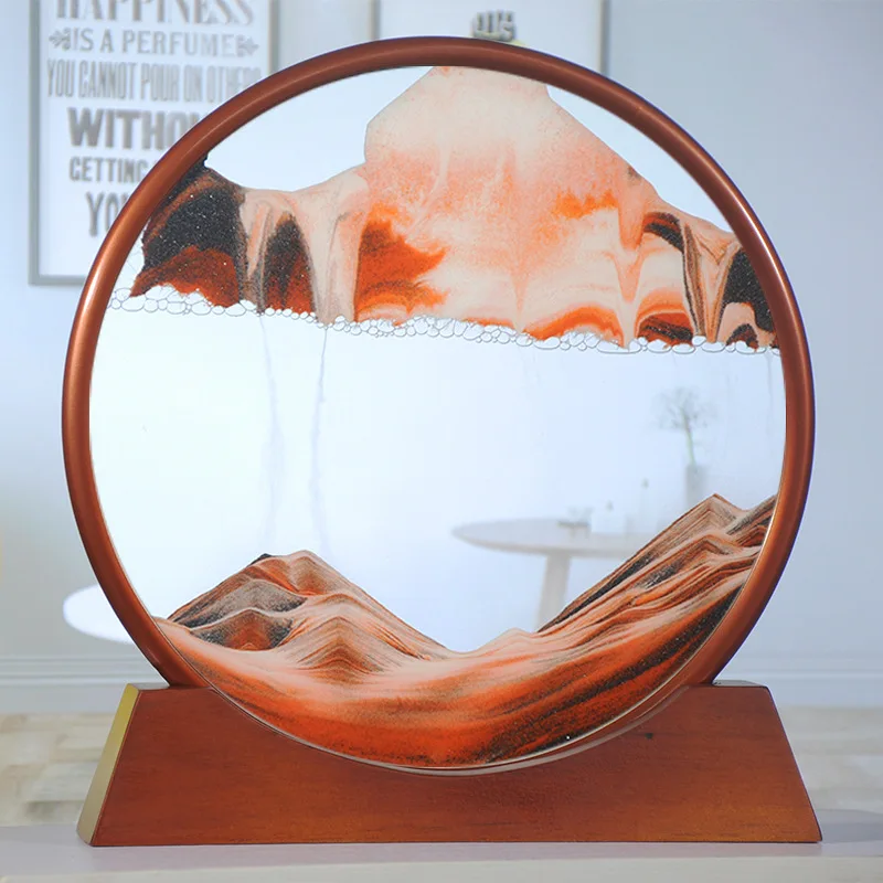 New-WoodenBase-Textureted-Mobile-Sand-Glass-Craft-Deep-Sea-Sand-scape ...