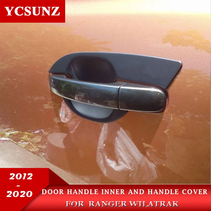 Door Handle Inner and Door Handle Cover kit For Ford Ranger Wildtrak T6 ...