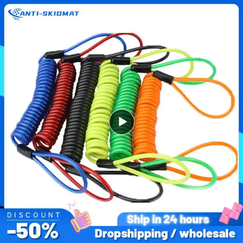 120cm-Bike-Scooter-Lock-Rope-Motorcycle-Motorbike-Wheel-Disc-Reminder ...