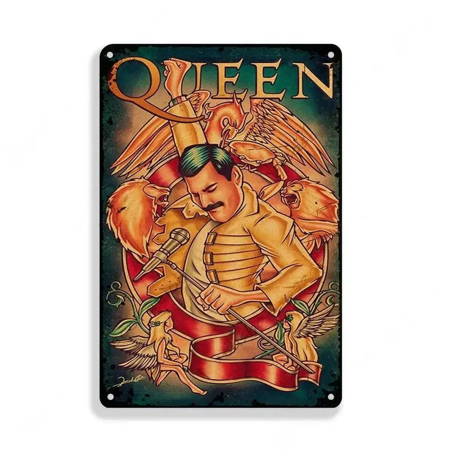 Metal Tin Signs Plaque Music Bands Wall Decoration Vintage Art Posters ...