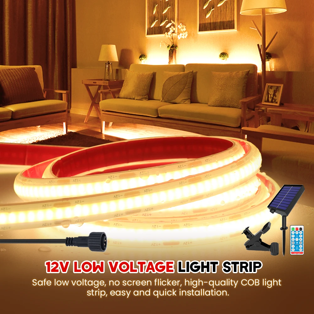 Solar-COB-Led-Light-Strip-Outdoor-Indoor-Lighting-12V-320Leds-m-String ...