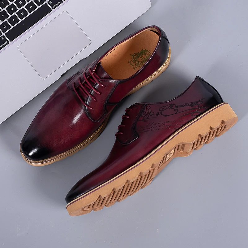 Luxury-High-Quality-Men-Shoes-Genuine-Leather-Male-Pointed-Oxford ...