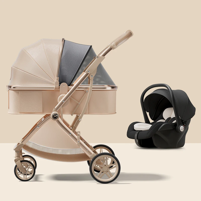 Multi-functional-Baby-Stroller-3-in-1-Can-Sit-Can-Lie-Baby-Pram ...