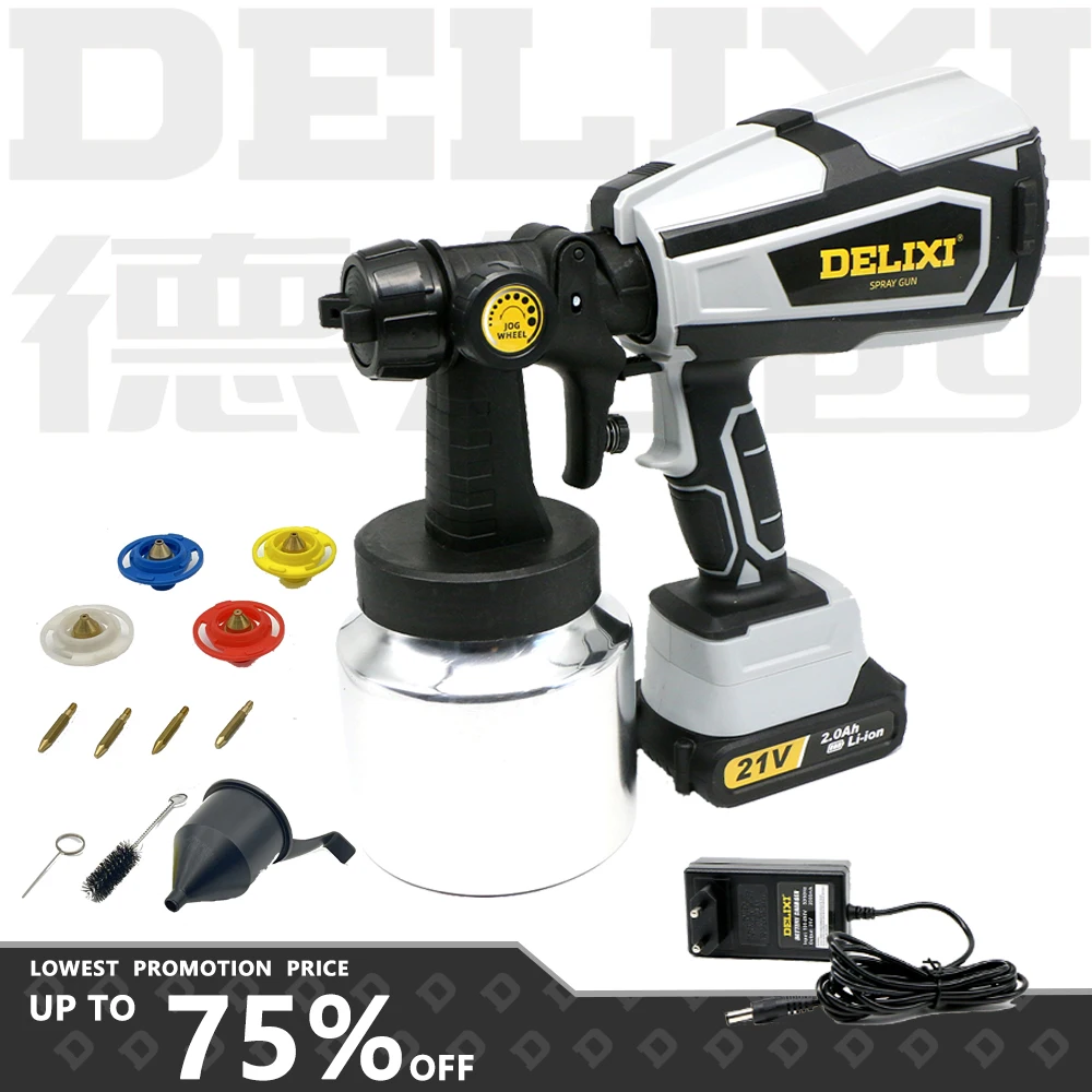 DELIXI-PISTOLA-DE-PULVERIZACI-N-el-ctrica-con-bater-a-de-litio-m-quina ...