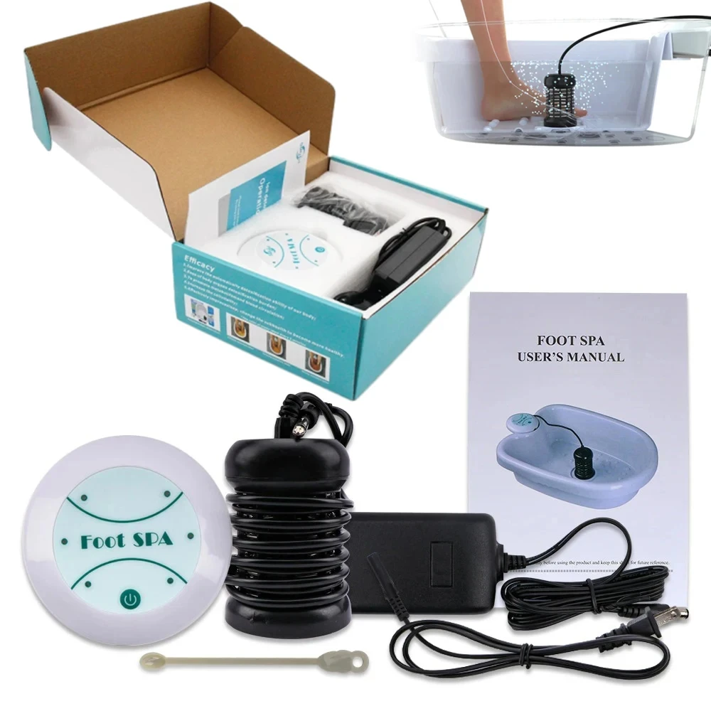 Ion Electric Foot Spa Massager Machine with Vibration Whirlpool Heating ...