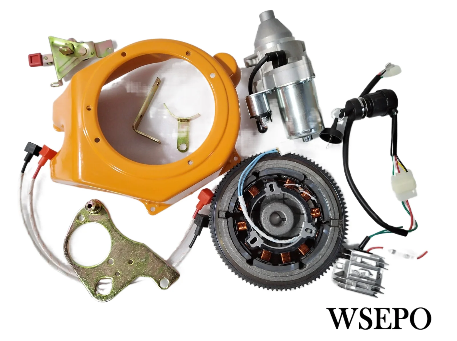 Electric Start Coversion Kit Incl. Flywheel Alternator Starter ...
