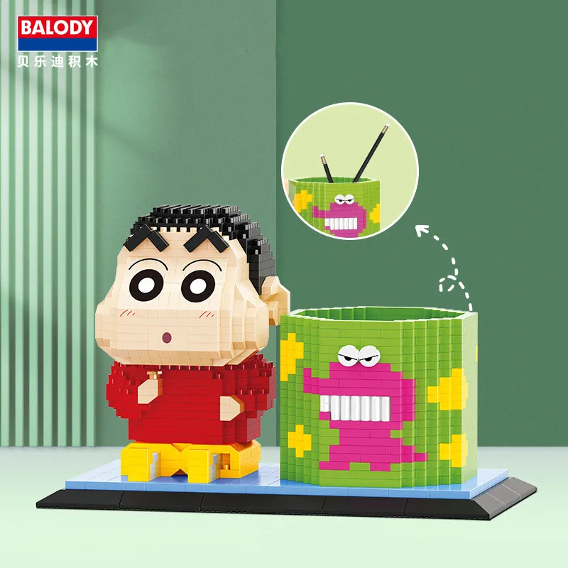 BALODY-Crayon-chan-chan-blok-bangunan-model-Doraemon-tempat-pena ...