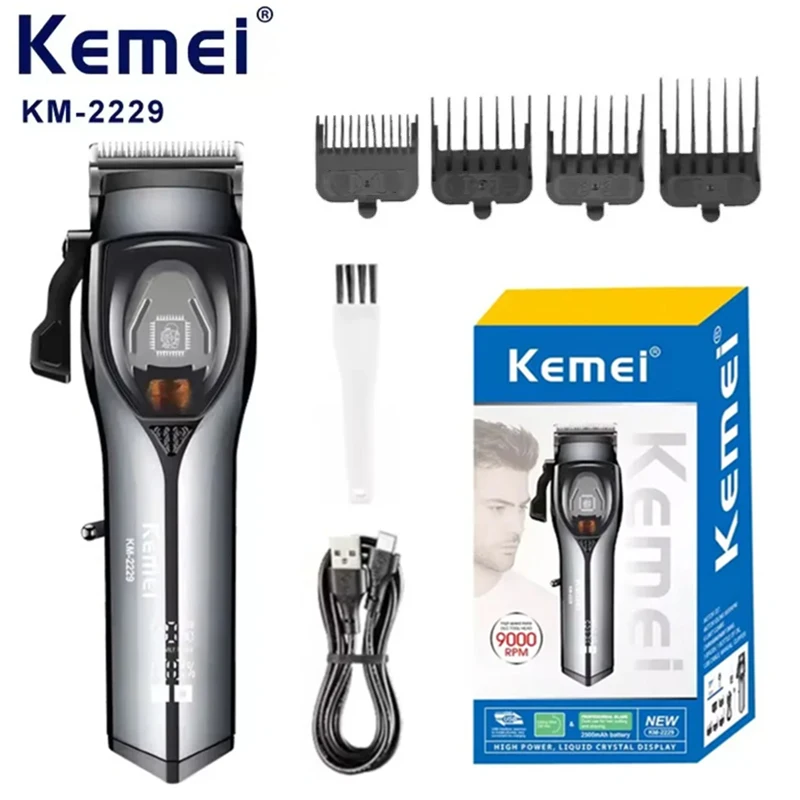 Kemei-Professional-Hair-Clipper-Adjustable-Hair-Cutting-Machine-9000 ...