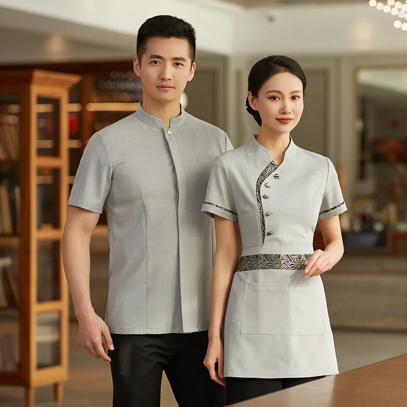 High-End-Hotel-Waiter-Workwear-Women-s-Catering-Chinese-Tea-House ...