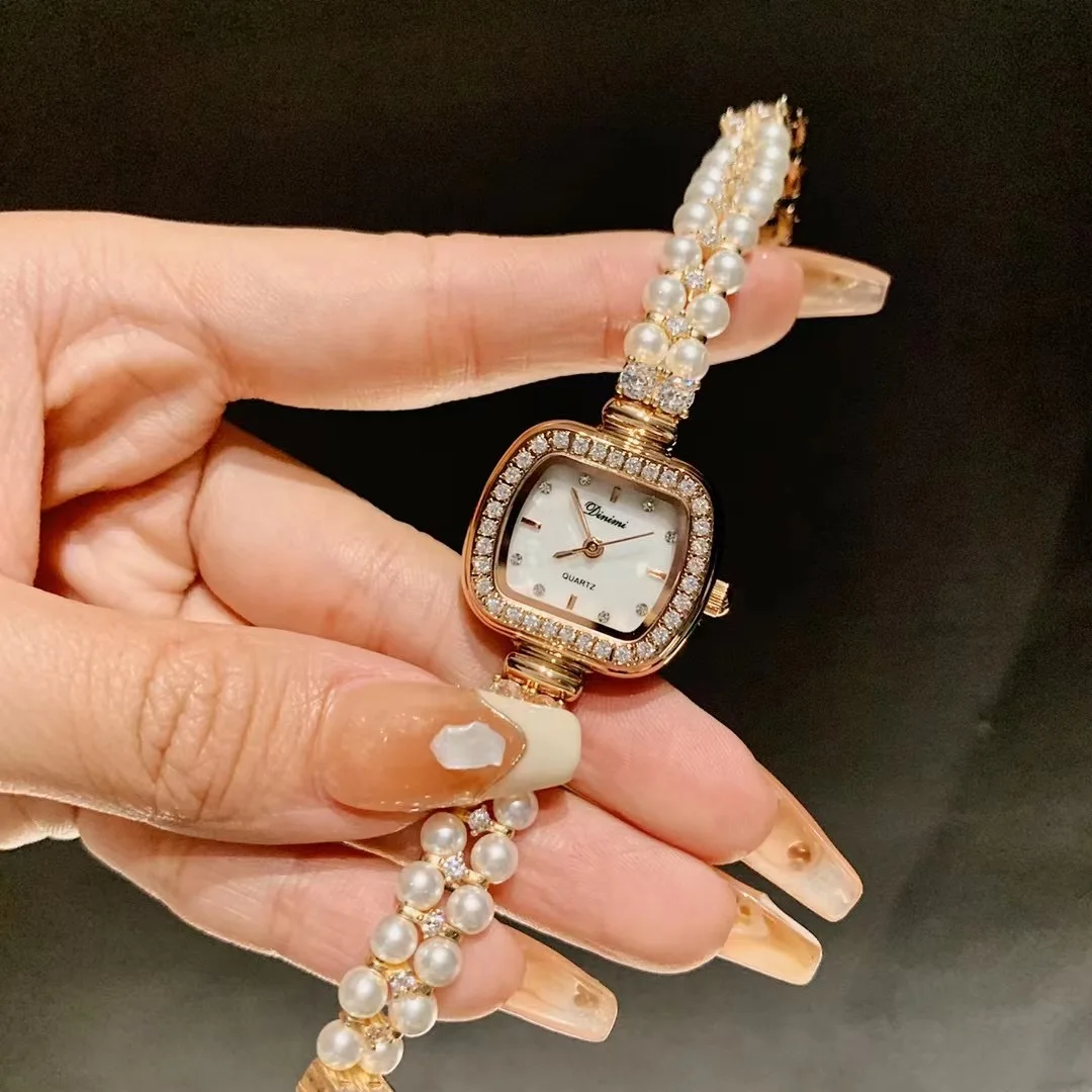 Relojes-de-pulsera-de-perlas-naturales-de-agua-dulce-para-mujer-joyer-a ...