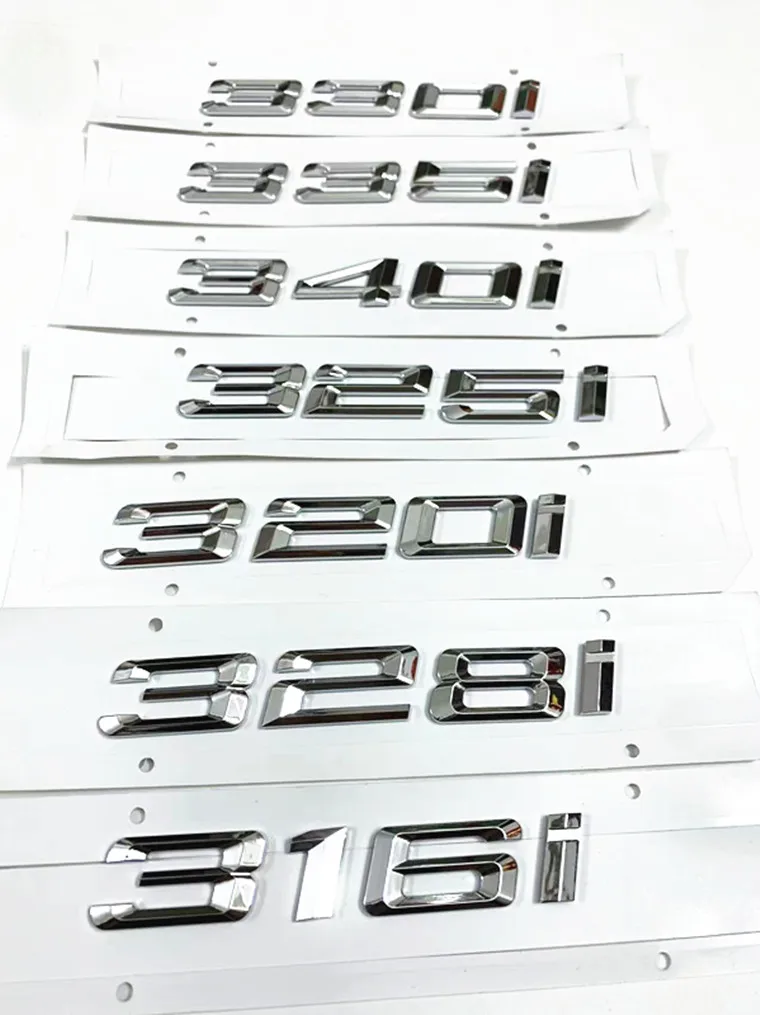 3D-Letters-For-Car-Trunk-BMW-316i-318i-318d-320i-320d-325i-330i-330d ...