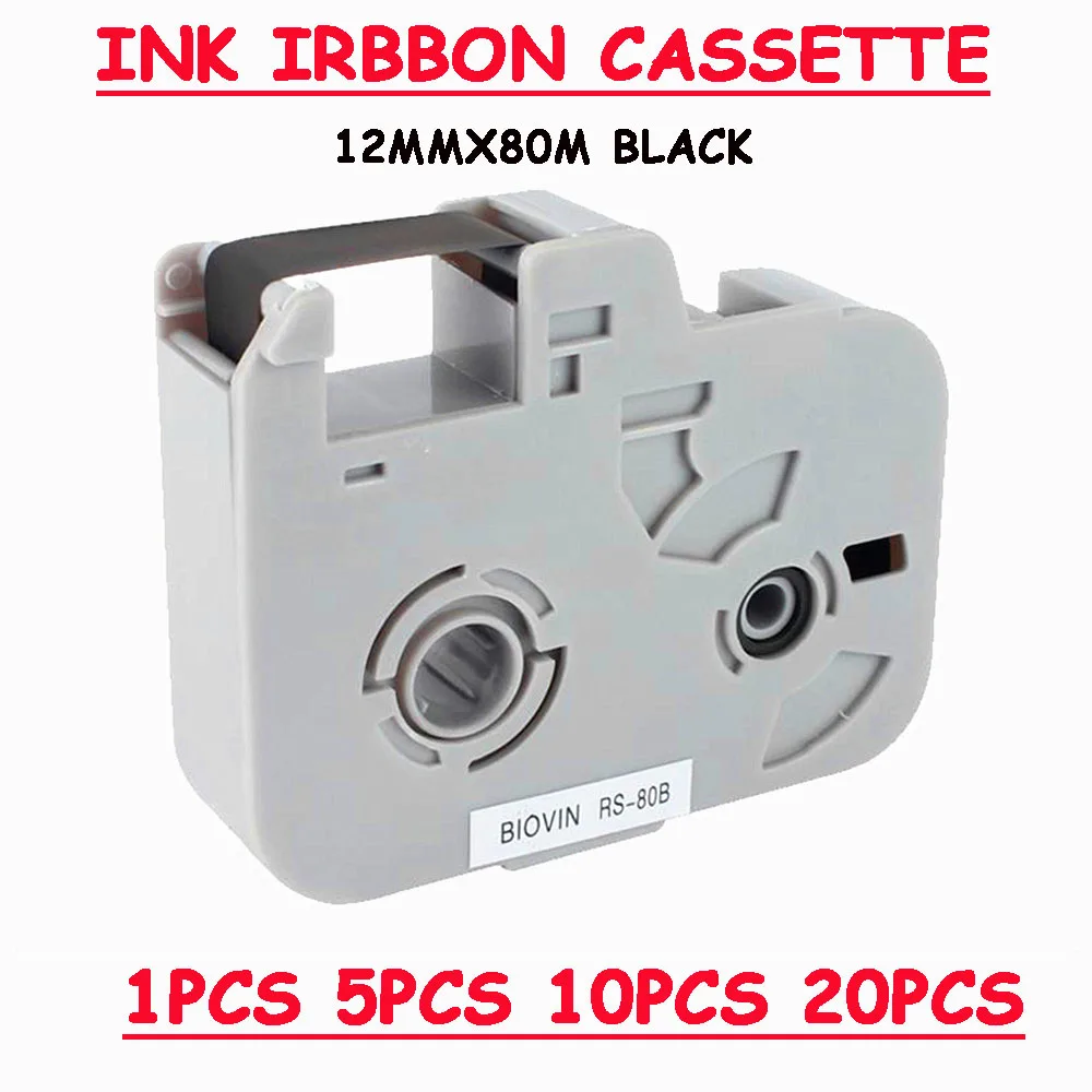 Ink-Ribbon-Cassette-RS-80B-Original-Black-Typewriter-Cartridge-For-Wire ...