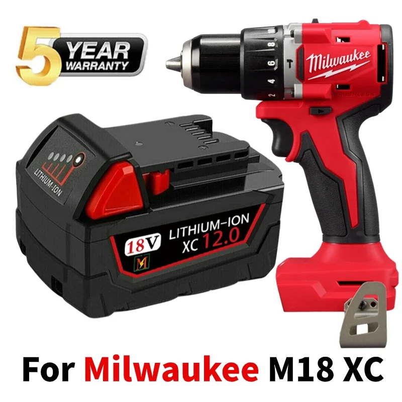 Bater-a-de-iones-de-litio-de-alta-capacidad-18V-9Ah-12Ah-para-Milwaukee ...