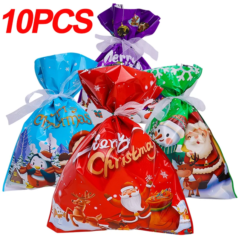 Christmas-Candy-Bag-Santa-Gift-Bag-Snack-Biscuit-Cartoon-Plastic ...