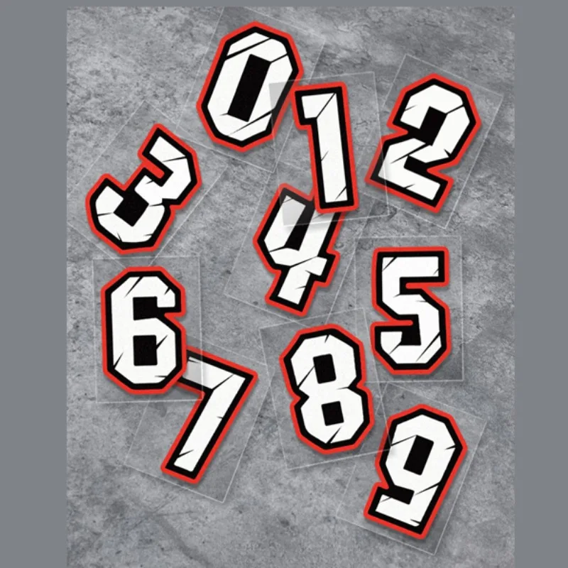 DIY-Racing-Lucky-Number-0123456789-Helmet-Decals-Motorcycle-Tank ...