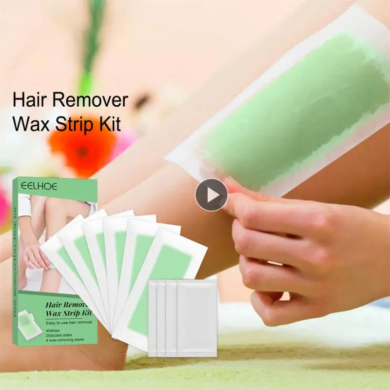 40pcs-Underarm-Hair-Removal-Wax-Strips-Paper-Face-Leg-Depilatory-Wax ...