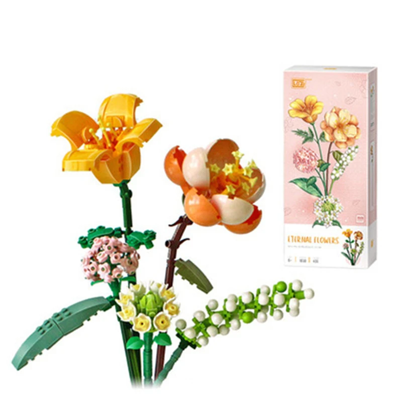 Romantic-Hibiscus-Lavender-Lily-Flowers-Gardens-House-Building-Blocks ...