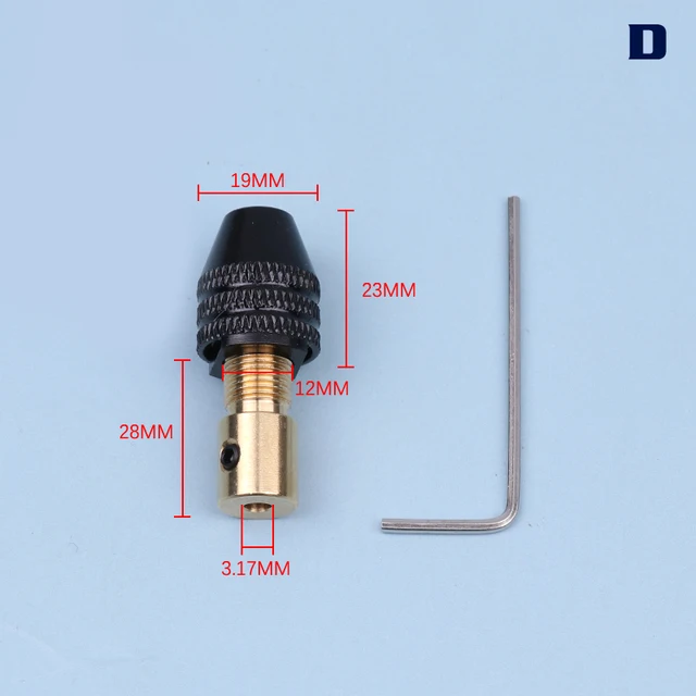 0.3-3.4mm Universal Small Electronic Drill Bit Collet Mini Chuck Tool ...