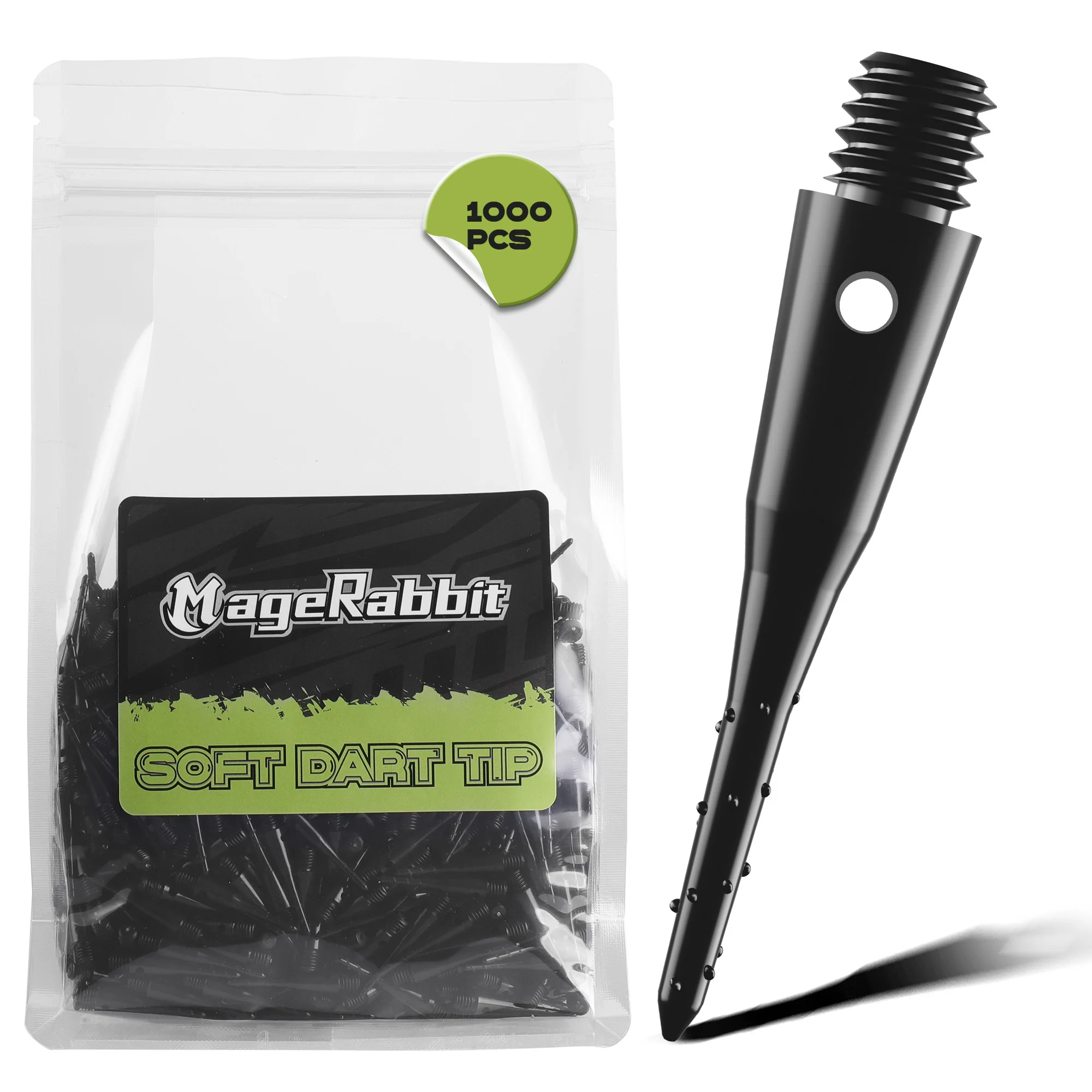 MageRabbit Soft Dart Tips with 2BA Threaded Points 100/1000 Pieces Set ...