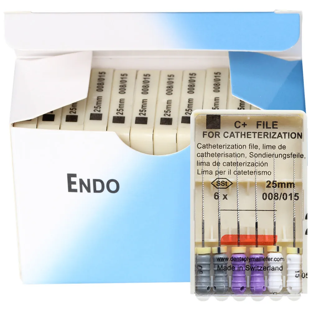 10-Packs-Dental-C-FILE-For-Catheterization-21-25mm-Endo-Root-Canal ...