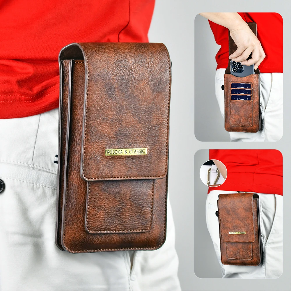 PULOKA-ri-onera-para-tel-fono-m-vil-para-hombre-bolsa-de-cuero-de-lujo ...