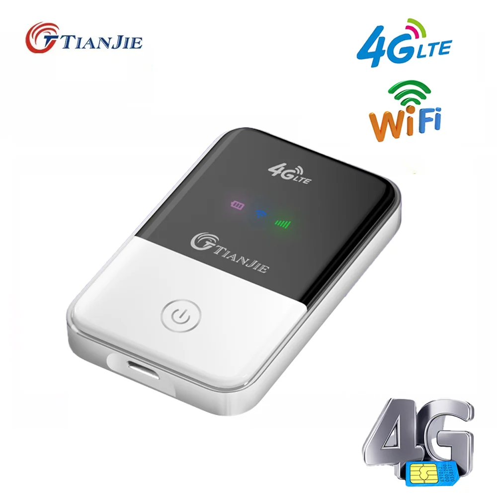 TIANJIE-4G-Lte-Pocket-Wifi-Router-Car-Mobile-Hotspot-Wireless-Broadband ...