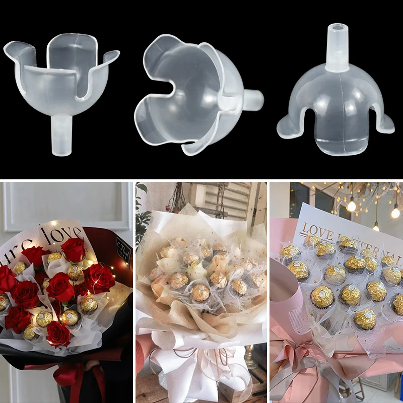 20pc Chocolate Base Holder Truffle Liner Wrappers Flower Candy Ball ...