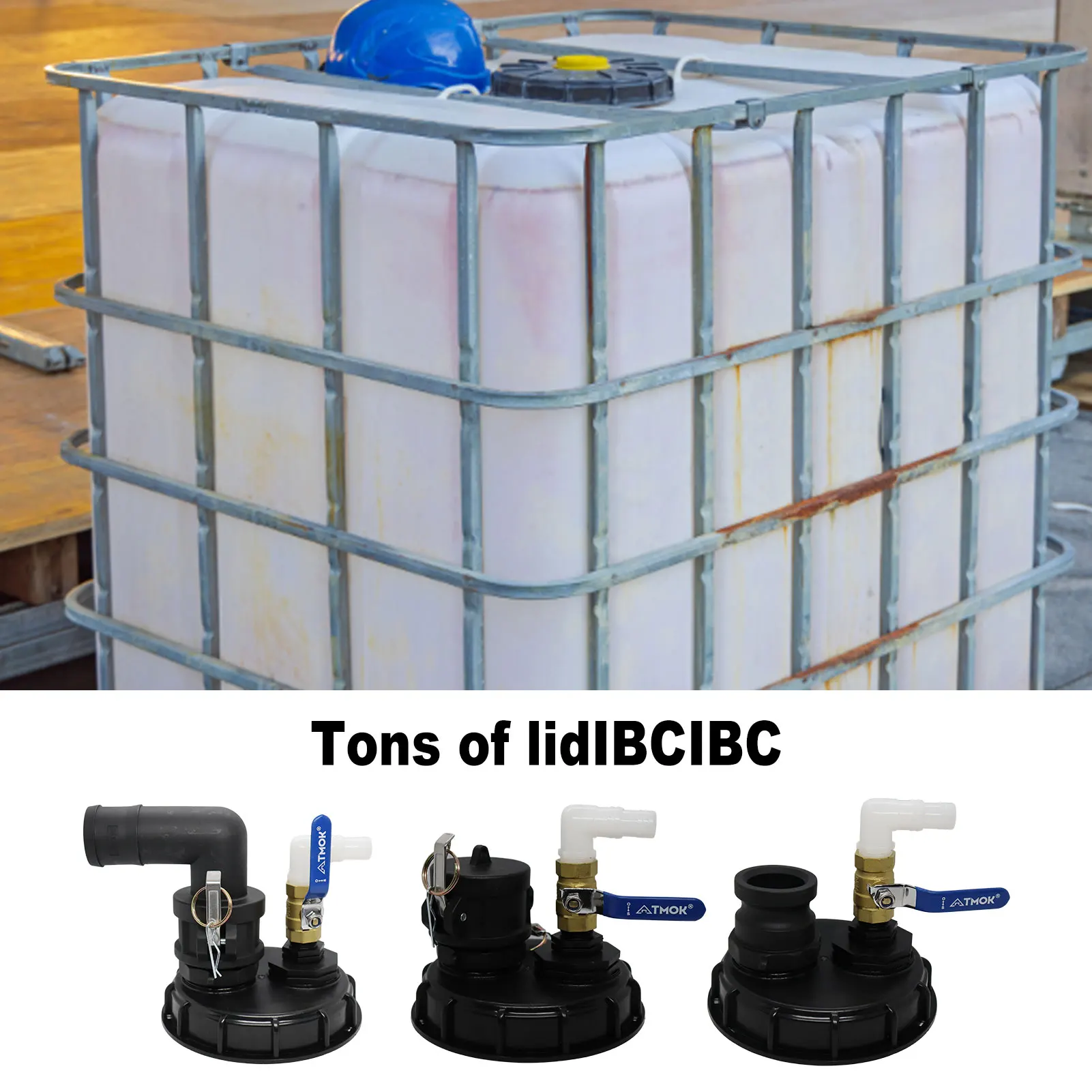 90 Degree Elbow IBC Cover Lid, IBC Tank Lid,Female Thread IBC Tank ...