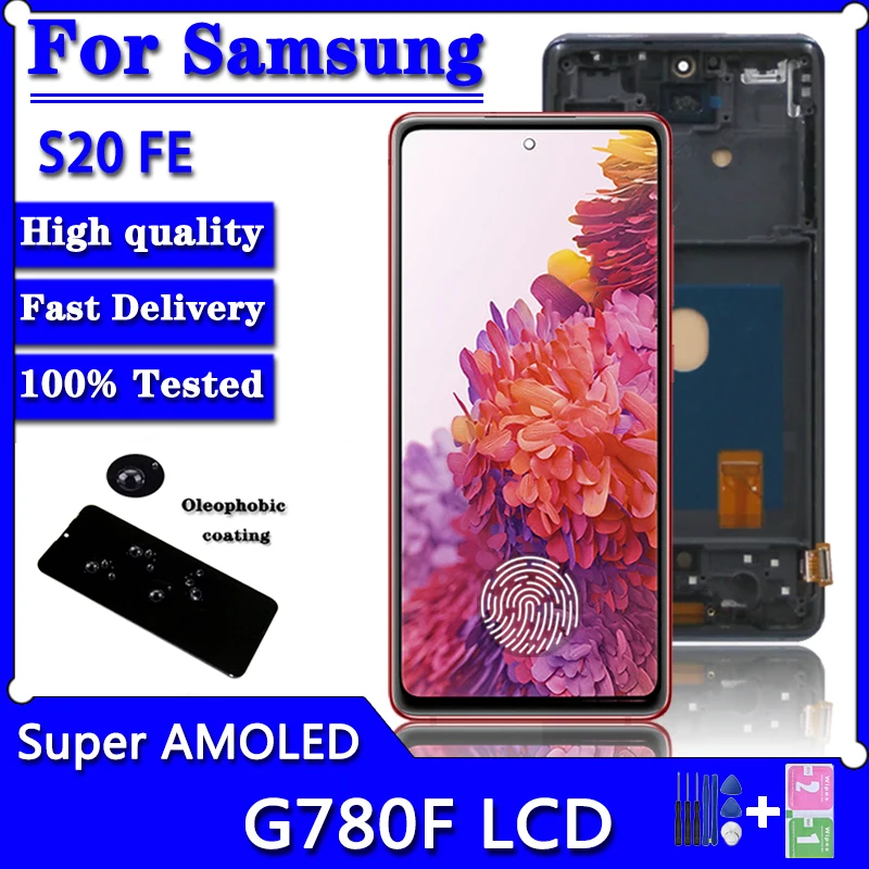 Super-AMOLED-For-Samsung-S20-FE-G780-G780F-LCD-Display-Touch-Digitizer ...