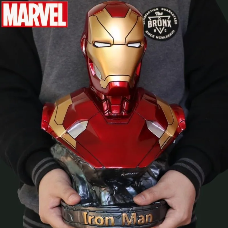 34cm-Iron-Man-Large-Figure-Half-size-Statue-Busts-Desktop-Ornaments ...