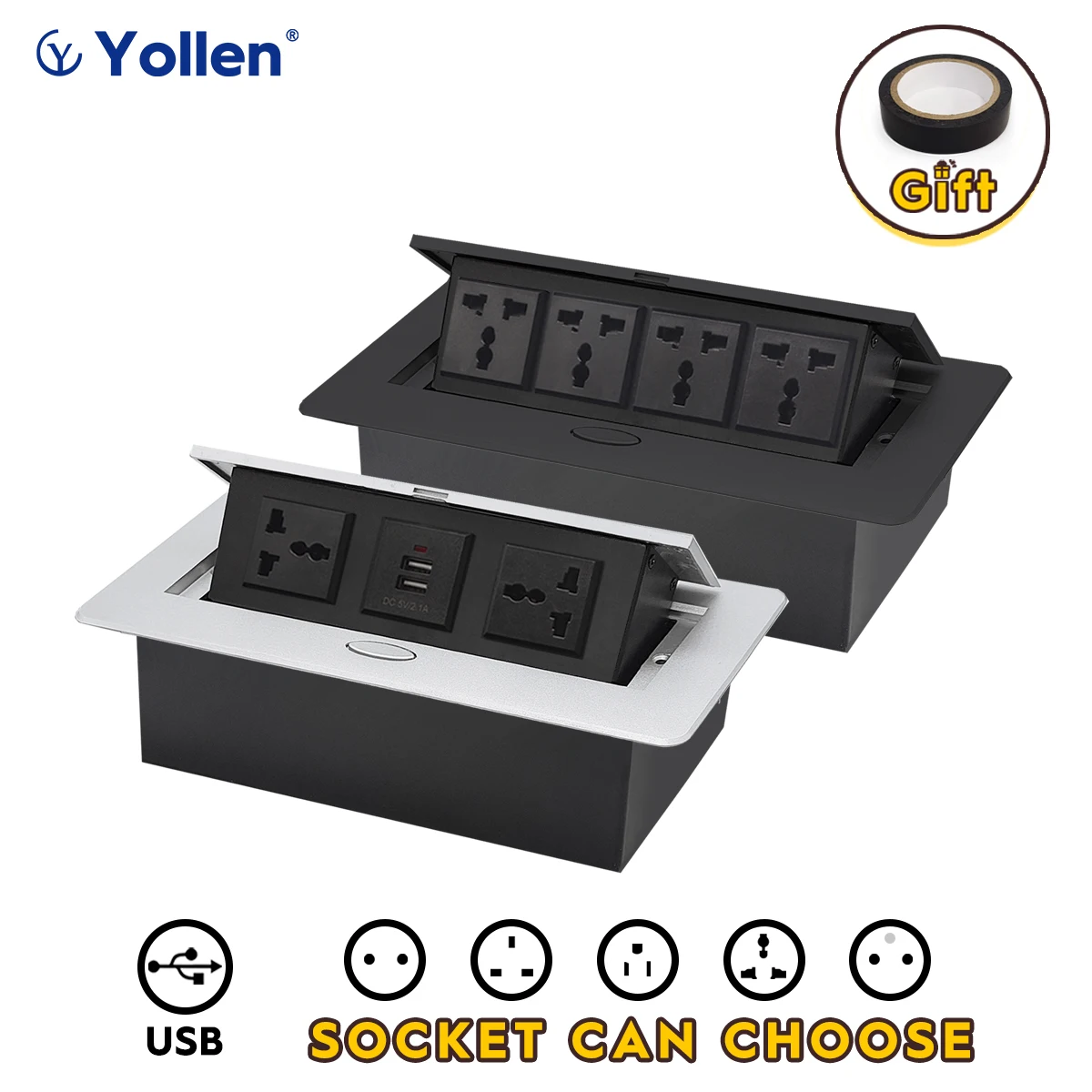 All-Aluminum-Panel-Universal-Standard-Hidden-Type-Table-Socket-Thailand ...