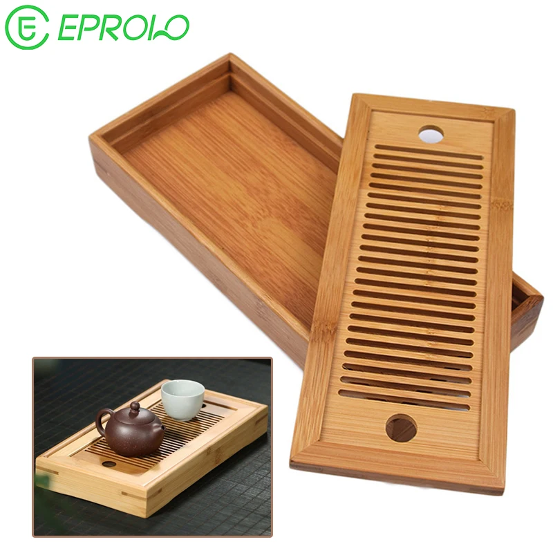 Bamboo-Tea-Tabl-Tray-High-Quality-Bamboo-Water-Drain-Tea-Tray-Chinese ...