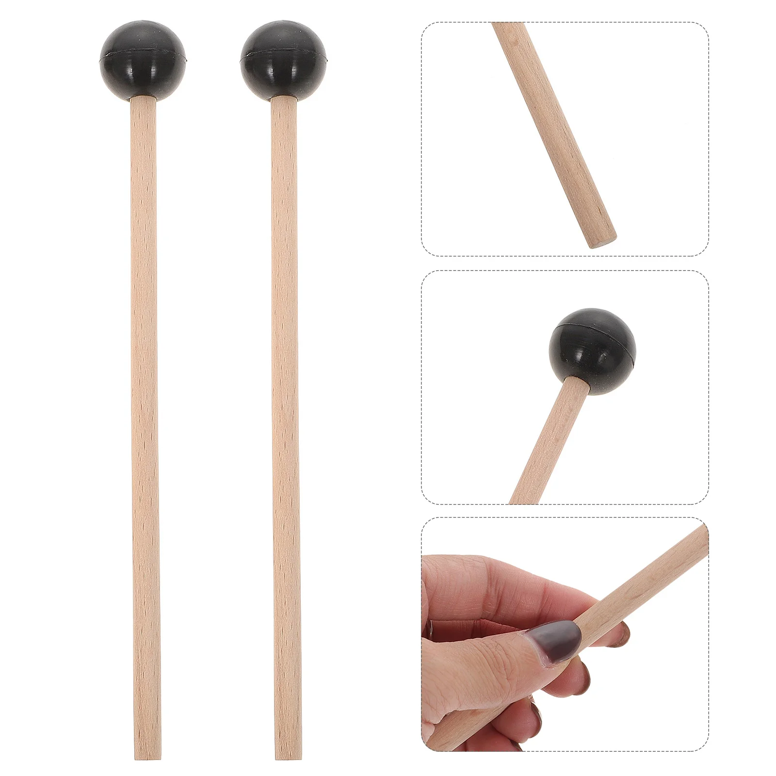 Drum Sticks Wood Mallet Xylophone Sticks Wooden Percussion Glockenspiel ...