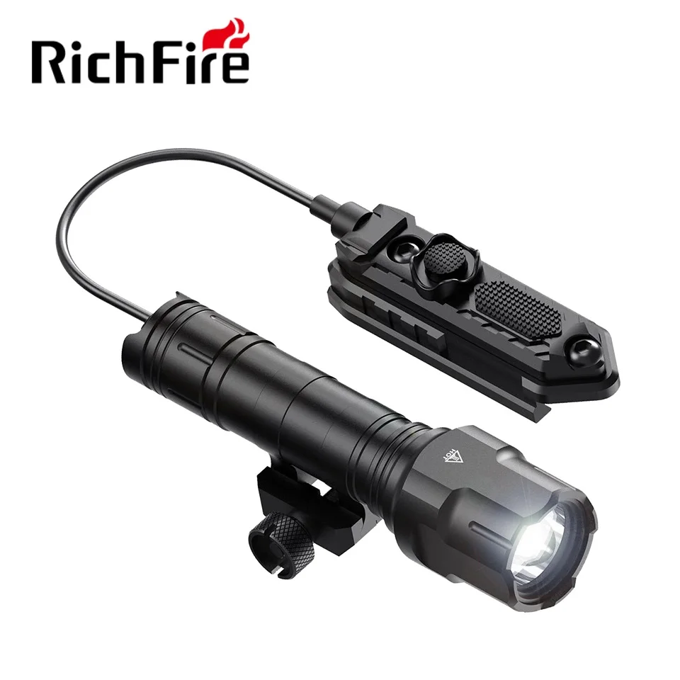 Richfire-6500-taktische-LED-Taschenlampe-1200lm-k-Waffen-licht-mit-Mlok ...