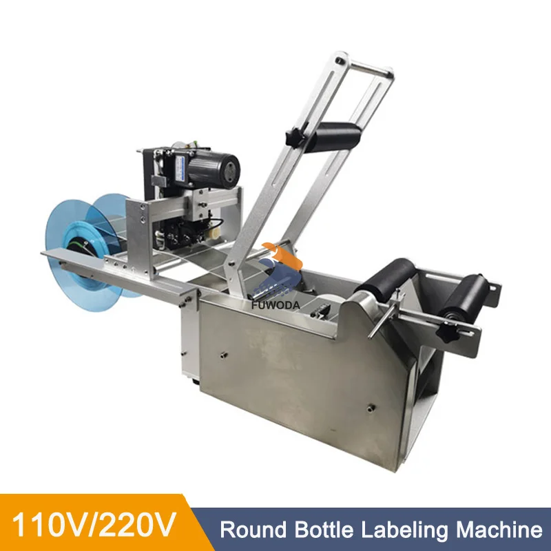 Semi-Automatic-Labeling-Machine-Label-Applicator-Printer-PET-Plastic-Bottle-Label-Dispenser ...