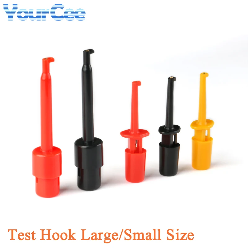 5PCS Test Hook Clip Large Small Size Test Probe SMT SMD IC Cable ...