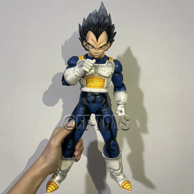 40CM Anime Dragon Ball Vegeta Figure Replaceable Head Vegeta Figurine ...