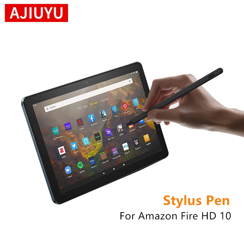 AJIUYU-Stylus-Pen-For-Amazon-Fire-HD-10-inch-Plus-8-7-Max-11-Tablet ...
