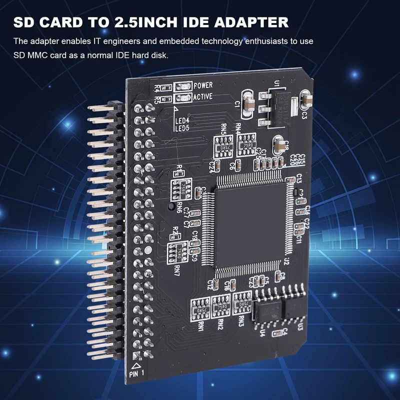 IDE SD Adapter SD To 2.5 IDE 44 Pin Adapter Card 44Pin Male Converter ...