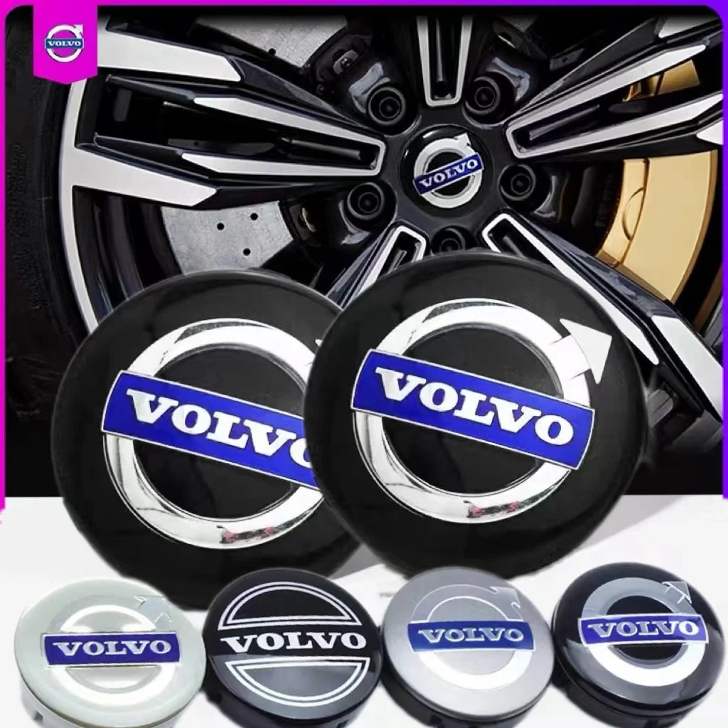 63/65MM 4Pcs Car Wheel Hub Cover Logo Accessories For Volvo XC60 S60 ...