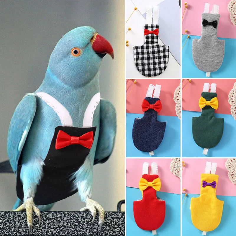 Cute Bird Parrot Diaper Flight Suit Nappy Clothes for Green Cheek ...