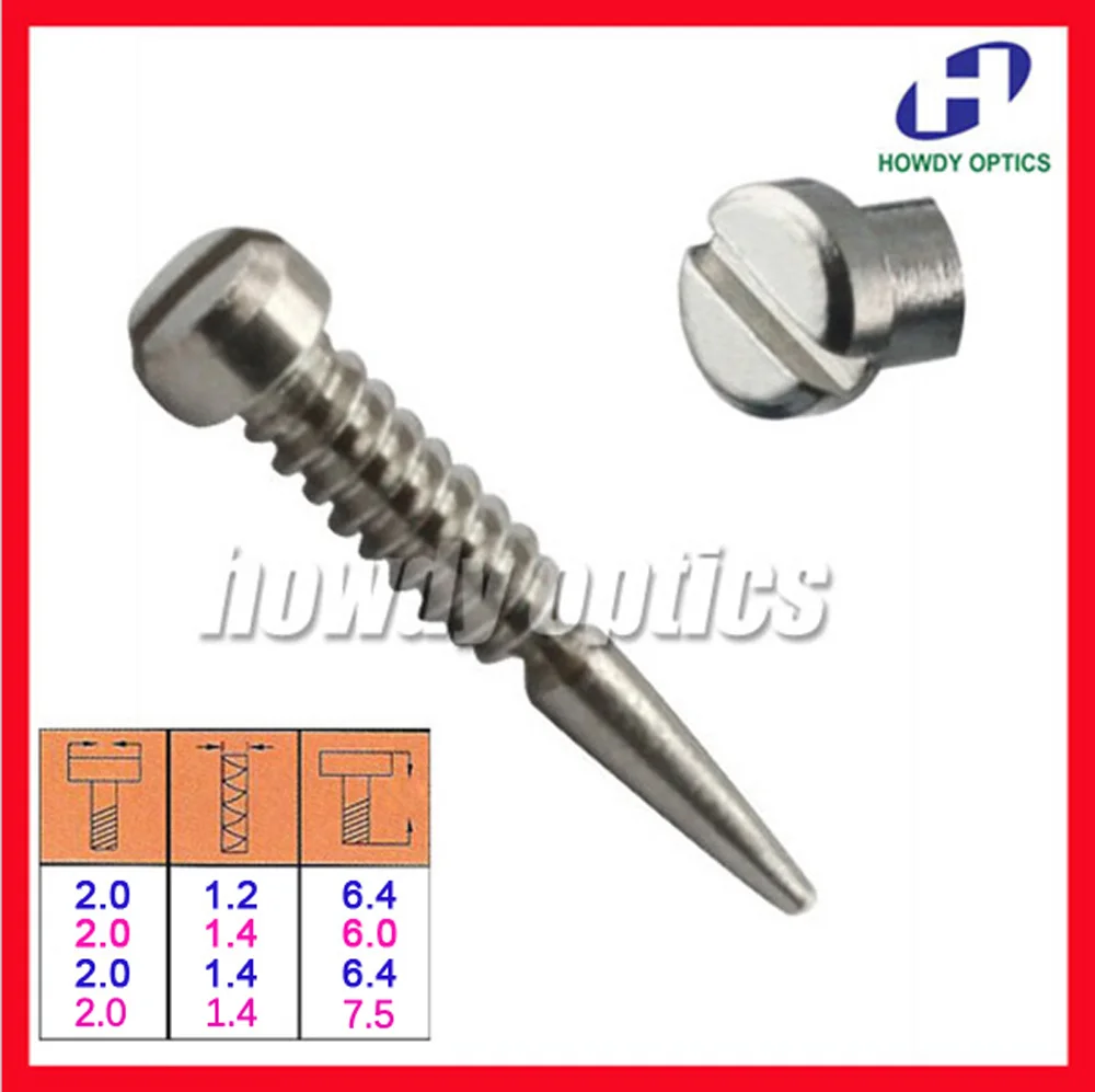 200pcs Glasses Spring Hinge Screws Eyewear Optical Eyeglasses Screw ...